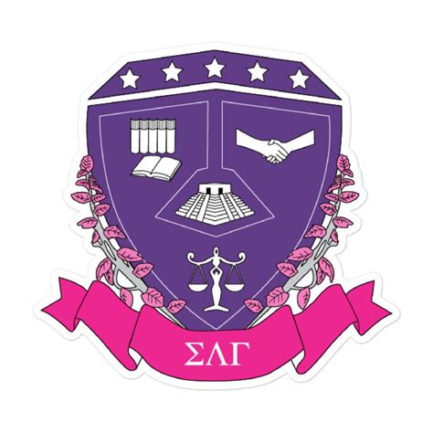 Sigma Lambda Gamma Crest Sticker Etsy
