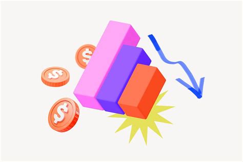 D Decreasing Bar Graph Business Free Photo Rawpixel