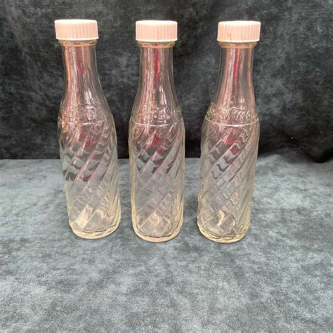 Vintage Soda Stream Glass Bottles X 3 Made In Uk S