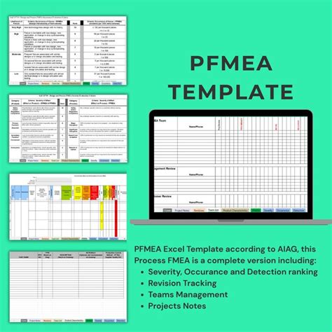 Pfmea Excel Template Aiag Standard Process Fmea With Risk Assessment