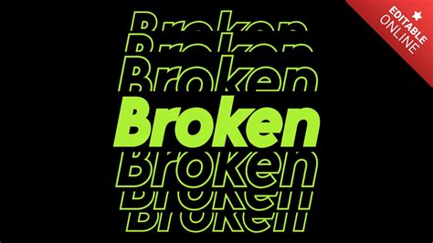 Broken Text Effect Generator