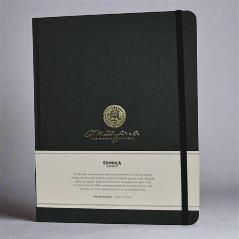 Shinola Large Notebook Hm Flagler And Co