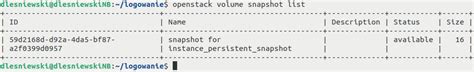 How To Create Instance Snapshot Using OpenStack CLI On CloudFerro Cloud