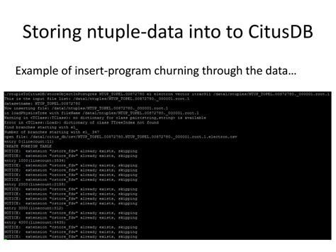 Ppt A First Look At Citusdb And In Database Physics Analysis Powerpoint Presentation Id 2074842