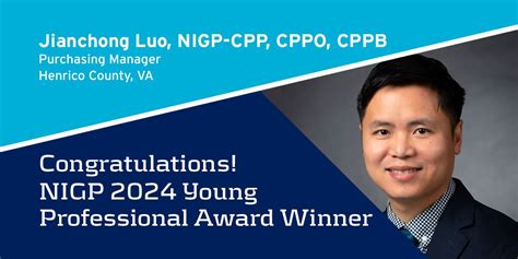 Tara Acton Nigp Cpp Cppb On Linkedin Congrats To Jianchong For