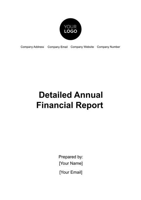 Free Financial Report Cover Sheet Template To Edit Online