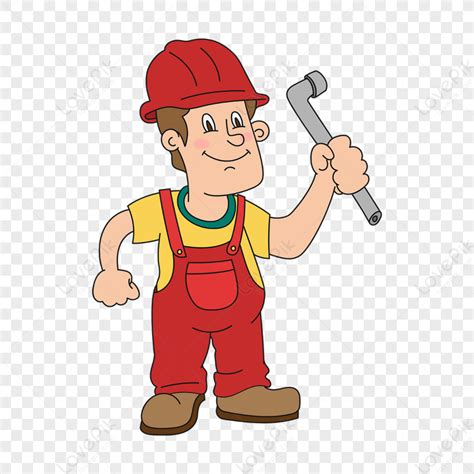 빨간 바지에 배관공 클립 아트배수관빨간색작업복 Png 일러스트 무료 다운로드 Lovepik