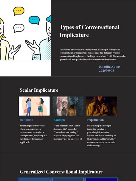I Am Sharing Types Of Conversational Implicature With You Pdf Conversation Communication