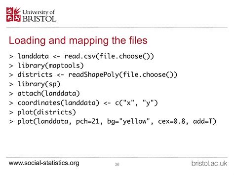 An Introduction To Mapping Gis And Spatial Modelling In R Presentation Ppt