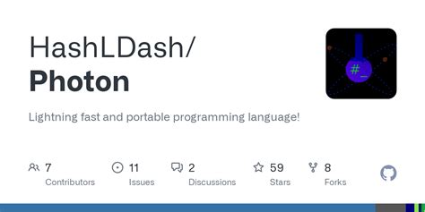 Github Hashldashphoton Lightning Fast And Portable Programming Language