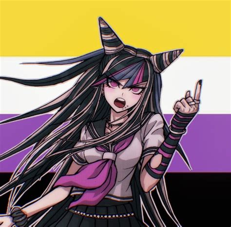 Non Binary Anime Characters Non Binary Pride Flag Cute Cat Anime Art