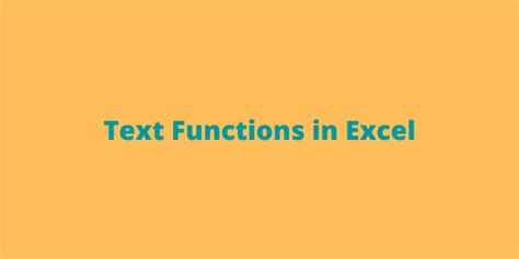 Top 9 Text Functions In Excel A Quick Reference QuickExcel