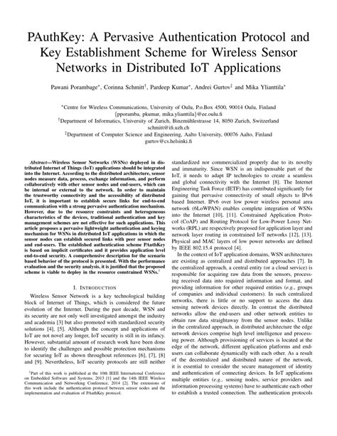 Pdf Pauthkey A Pervasive Authentication Protocol And Key