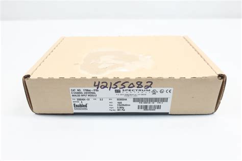 NEW SPECTRUM 1756SC IF8U CONTROLLOGIX 8 CH ANALOG INPUT MODULE SER A D609312 Amazon Com