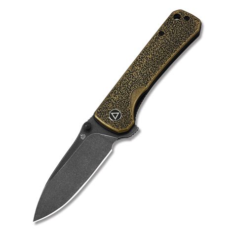 Hawk Liner Lock Knife 14c28n Brass Qsp Knife