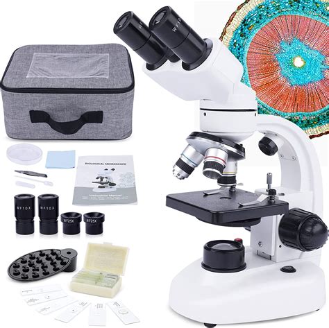 Amscope 40x 2500x Led Digital Binocular Compound Microscope With 3d Stage Usb Camera