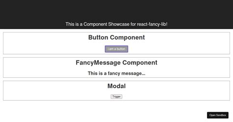 React Fancy Lib Examples Codesandbox