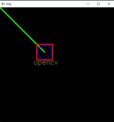 Opencv 在图像上绘制形状染色直线矩形圆文字 T Liang 博客园