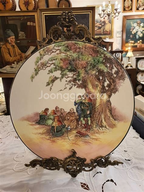 그린우드 초대형 접시 앤틱 엔틱 예술작품골동품수집 중고나라