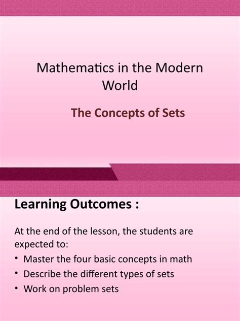 Mmw Concepts Of Sets 1 Pdf Set Mathematics Numbers