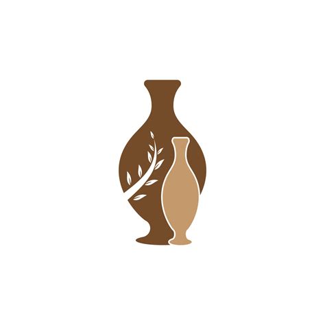 Pottery Workshop Studio Logo Vector Template Vector Art At