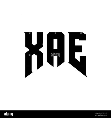 Xae Letter Logo Design For Technology Company Xae Logo Design Black
