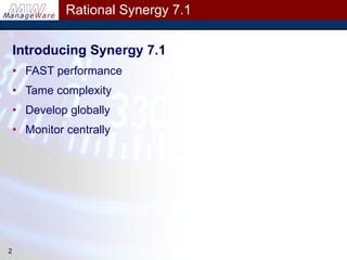 What S New In Rational Synergy 7 1 PPT Computing Technology Computing