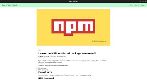 Install Static Blog App On Linux Snap Store