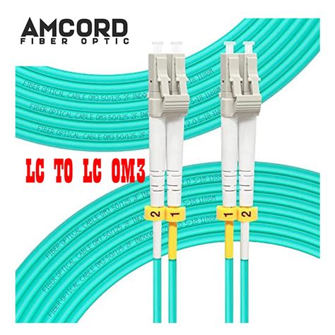 LC LC Multimode Duplex 3 0mm10GBPS OM3 Fiber Patch Cable Cord Shopee Philippines