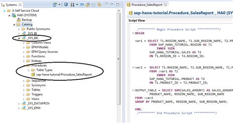 Sap Hana Procedure Without Sql Editor Sap Community