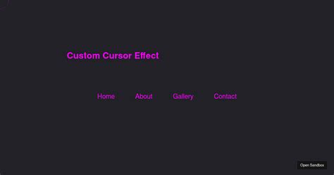 Custom Blob Cursor Gsap V2 Codesandbox