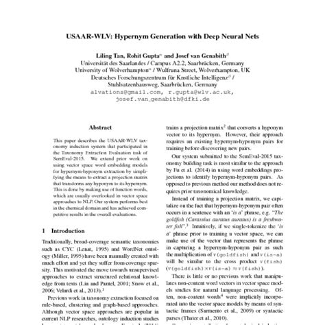 Usaar Wlv Hypernym Generation With Deep Neural Nets Acl Anthology