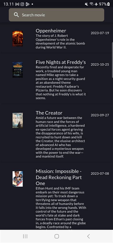 GitHub Rfaturriza Movie App Flutter Movie App Built With Flutter Bloc Clean Architecture