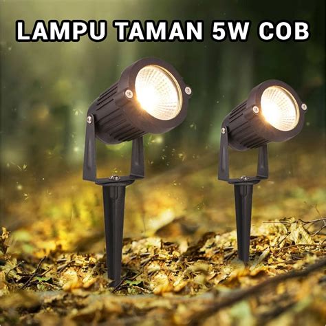 Jual Lampu Taman Led 5w 5 Watt COB Tancap Sorot Lukisan Dekorasi Taman 5 W Shopee Indonesia