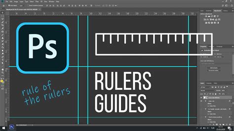 Photoshop Ruler And Guides How To Show Hide Lock Youtube