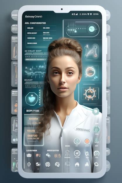 Premium Ai Image Healthcare App Ui Mockup Generate A Userfriendly Ui Mockup For A Healthcare