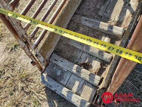 Portable Cattle Loading Chute Adam Marshall Land Auction LLC
