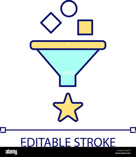 Sorting Information Rgb Color Icon Stock Vector Image Art Alamy