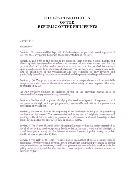 Article 3 Bill Of Rights Pdf Search And Seizure Criminal Justice