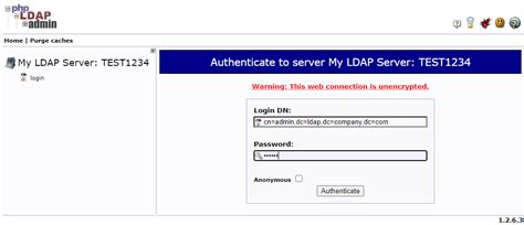 LDAP PhpLDAPadmin