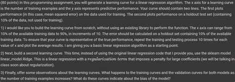 Solved 80 Points In This Programming Assignment You Will