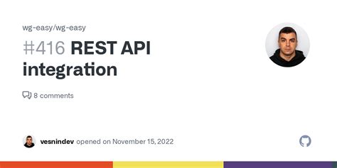 Rest Api · Issue 416 · Wg Easywg Easy · Github