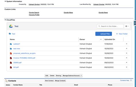 Adding CloudFiles Widgets To Salesforce Classic CloudFiles Salesforce