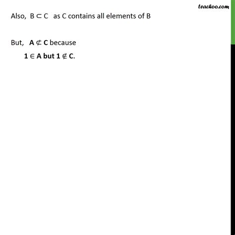 Example Let A B And C Be Three Sets If A Belongs To B