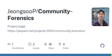 Github Jeongsoopcommunity Forensics Project Page Projects2024