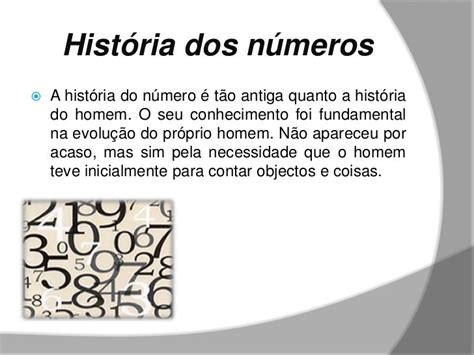 A História Dos Números