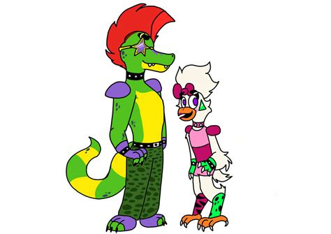 Monty And Chica Fnafsb By Alligatorwolffox On Deviantart