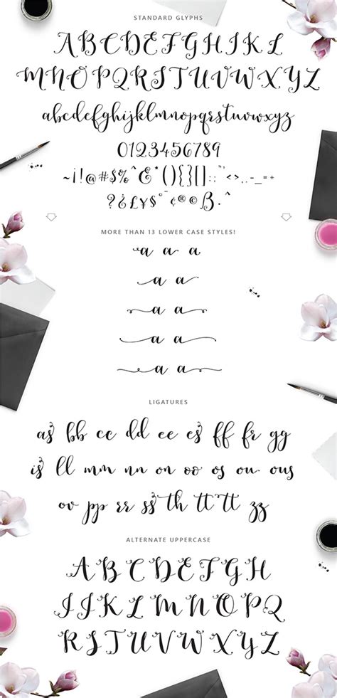 Romantic Hand Lettered Script Font Behance