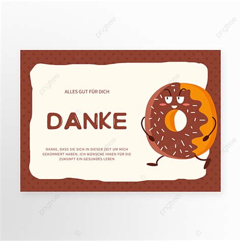 초콜릿 도넛 메시지 휴가 감사 카드 크리 에이 티브 간단한 가로 버전 템플릿 Psd 다운로드 디자인 자료 다운로드