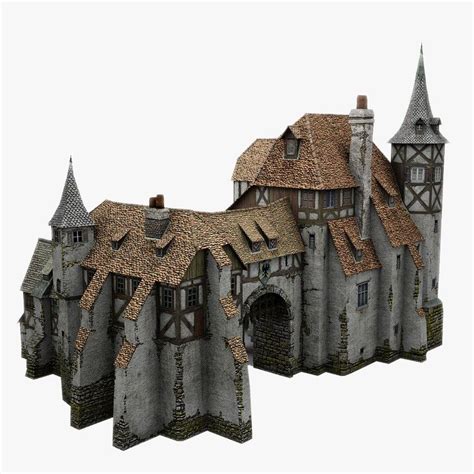 Medieval Warehouse 3d Model 35 Fbx Obj Ma Free3d